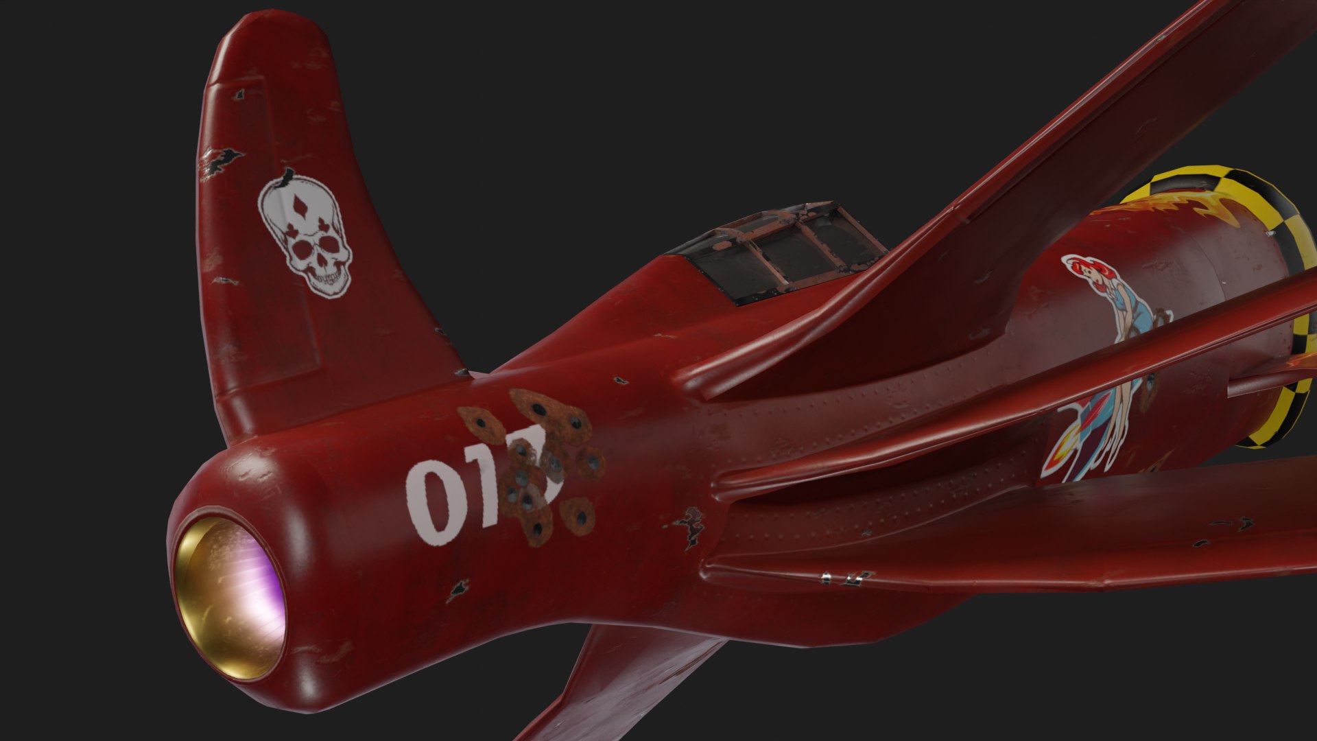 3D Dieselpunk Fantasy Jet Plane - TurboSquid 2137349
