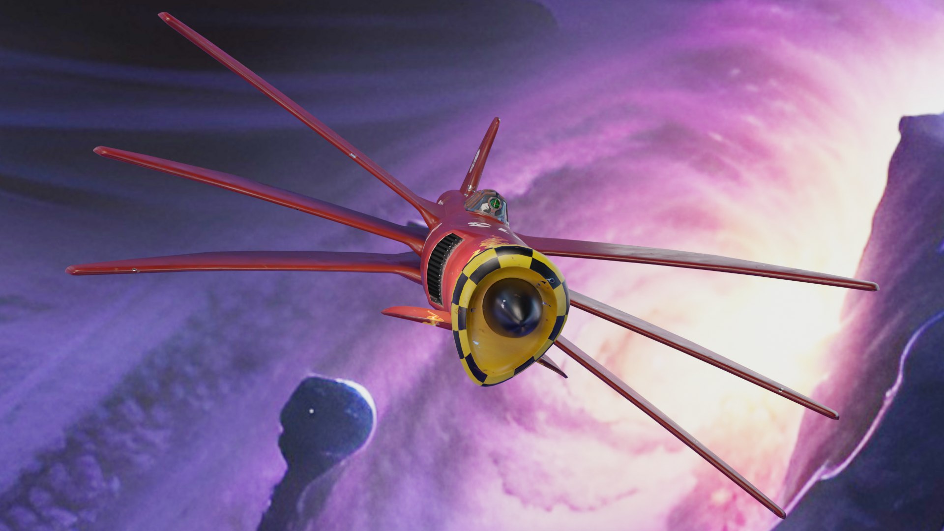 3D Dieselpunk Fantasy Jet Plane - TurboSquid 2137349