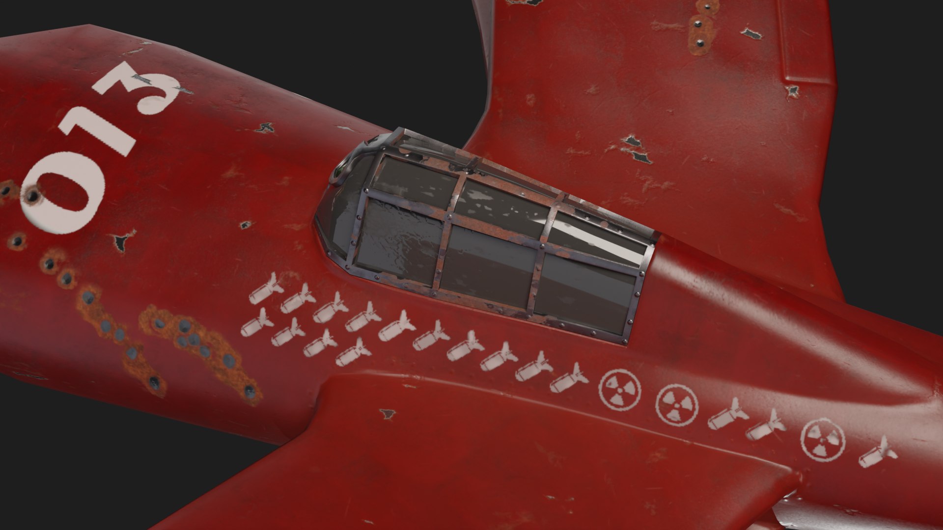 3D Dieselpunk Fantasy Jet Plane - TurboSquid 2137349