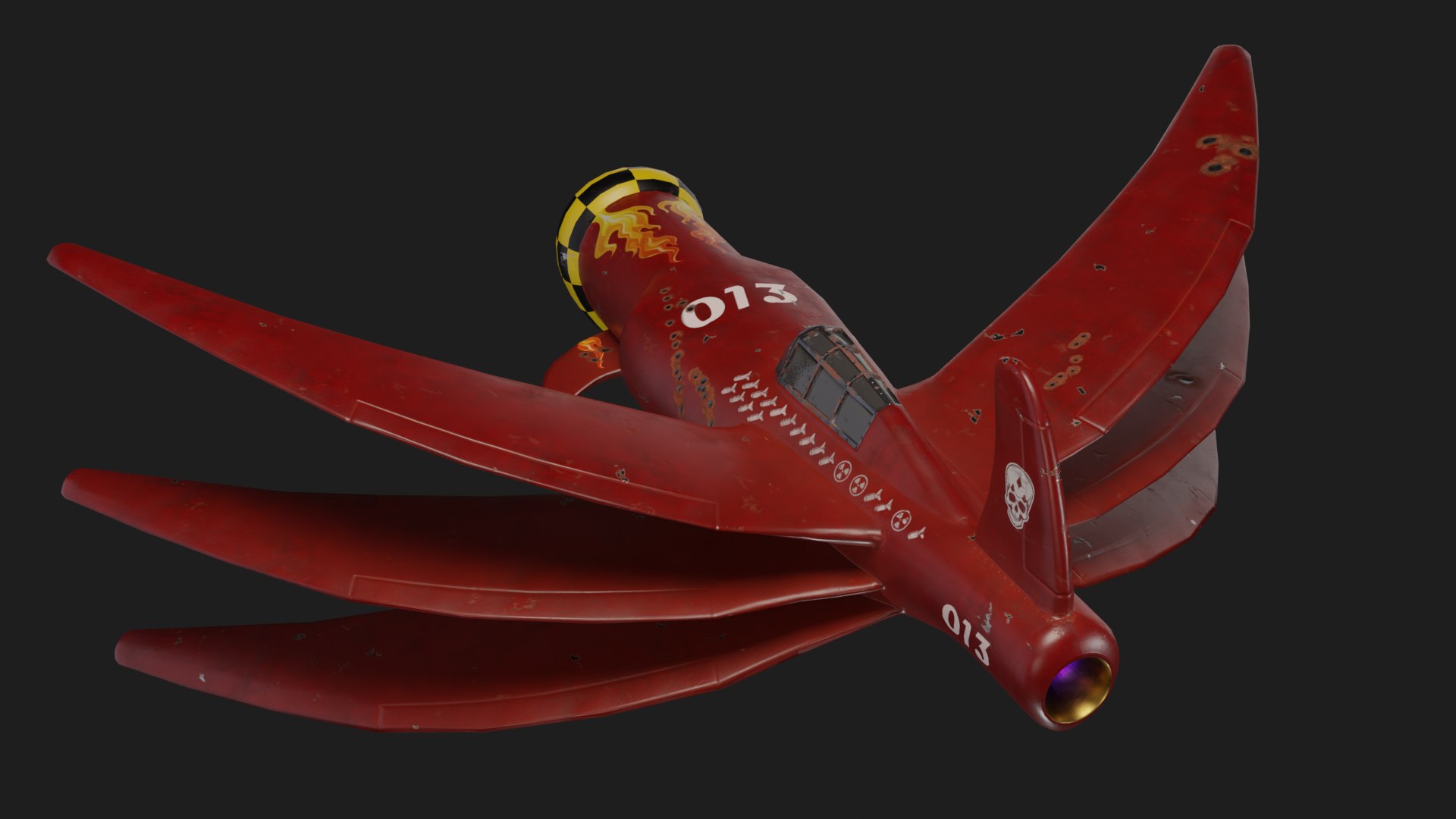 3D Dieselpunk Fantasy Jet Plane - TurboSquid 2137349