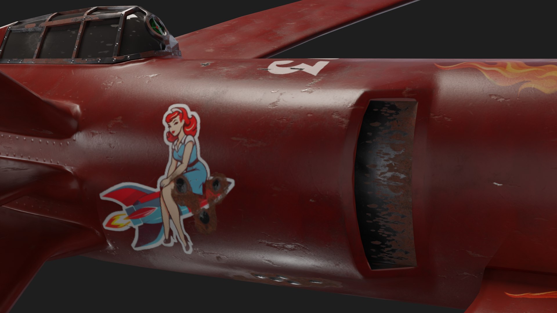 3D Dieselpunk Fantasy Jet Plane - TurboSquid 2137349