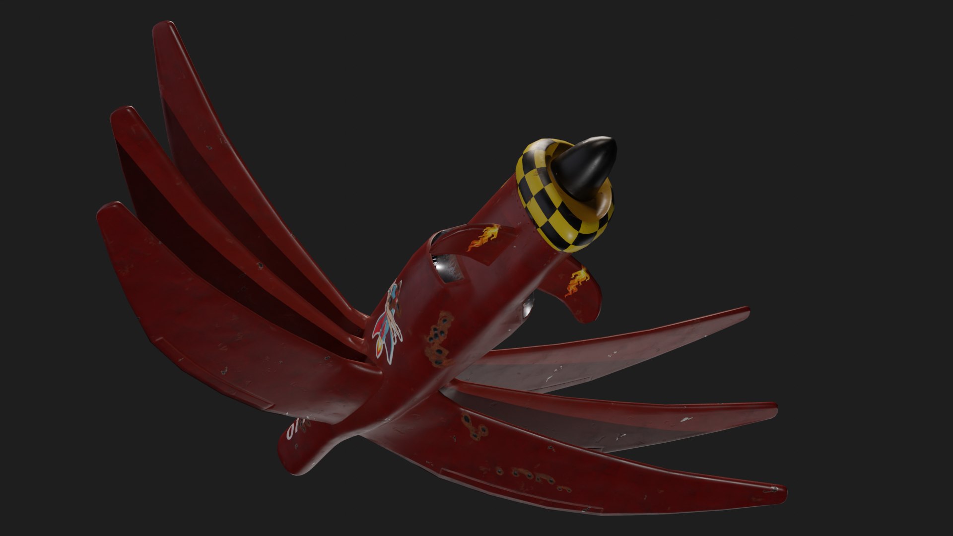 3D Dieselpunk Fantasy Jet Plane - TurboSquid 2137349