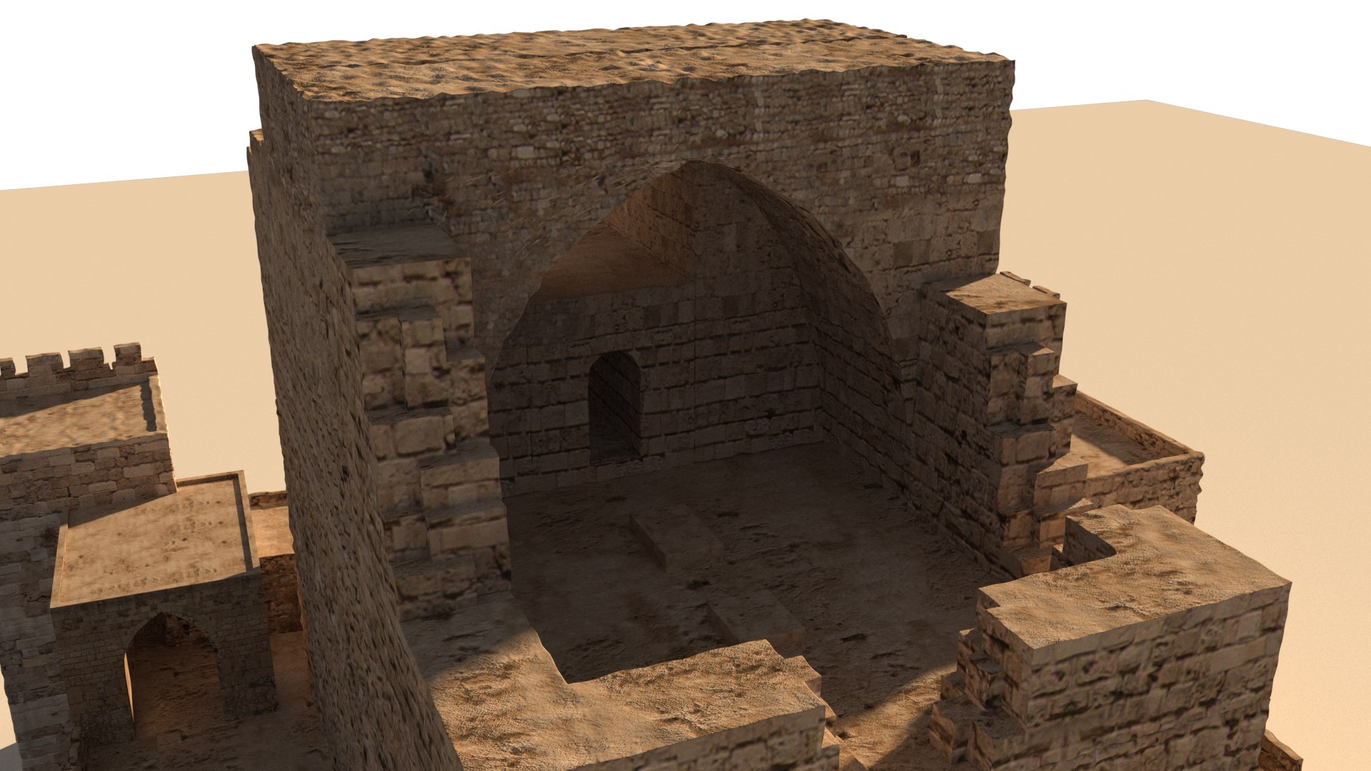 3D Model Castle Byblos - TurboSquid 1328368