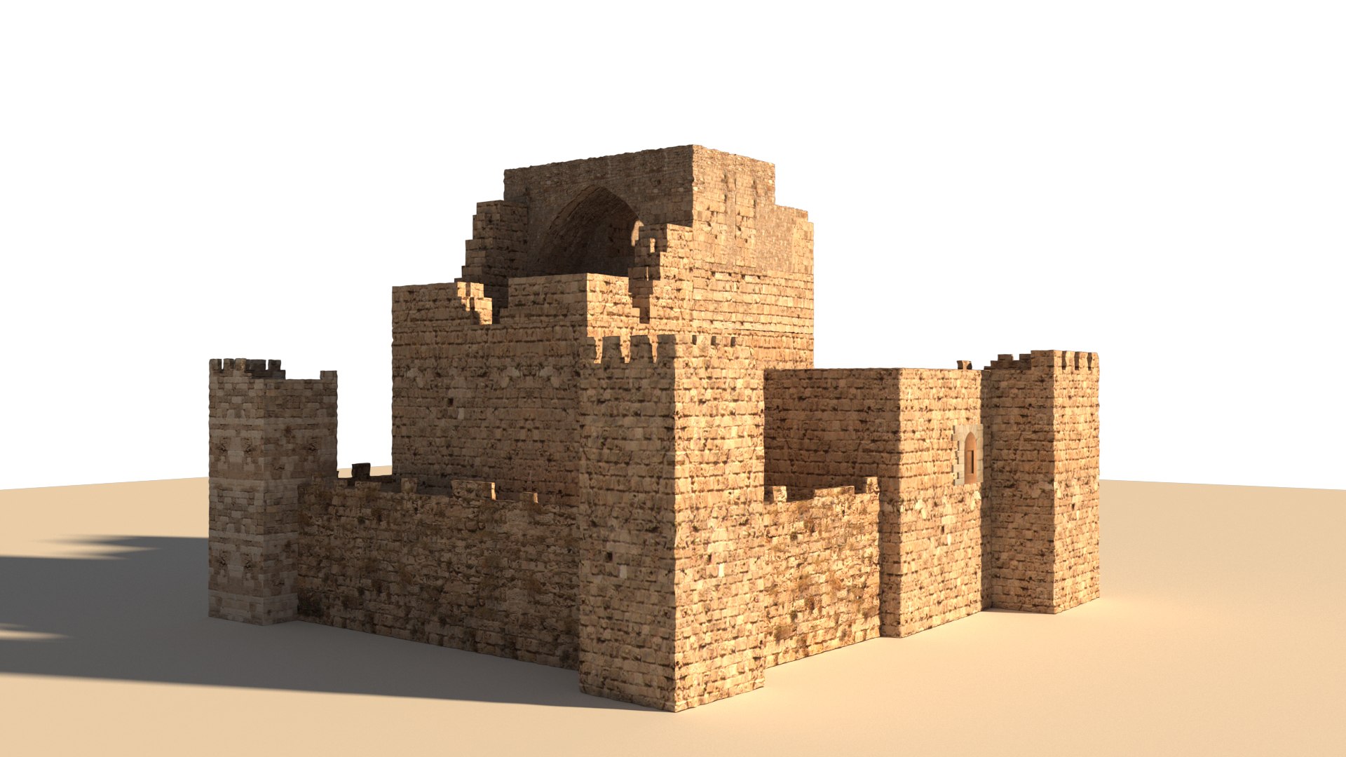 3D Model Castle Byblos - TurboSquid 1328368