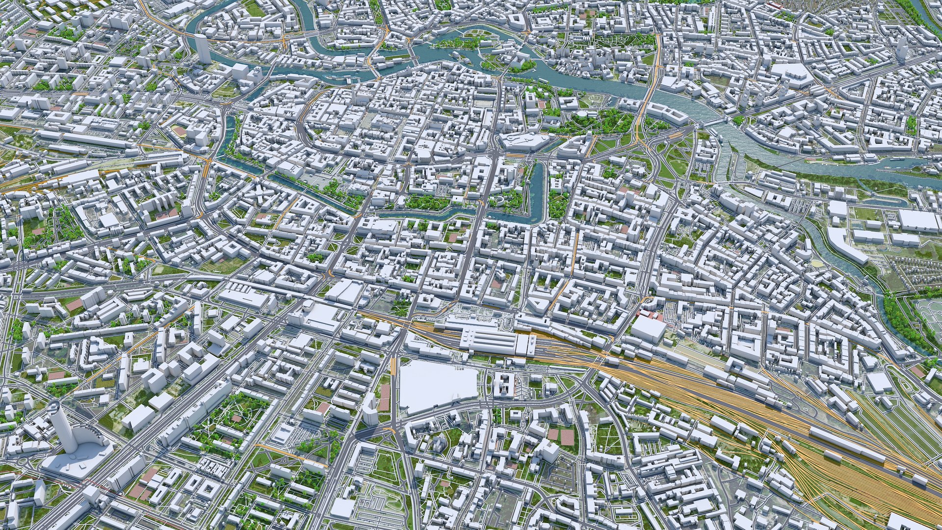 Wroclaw Downtown Polamd Model - TurboSquid 1990148