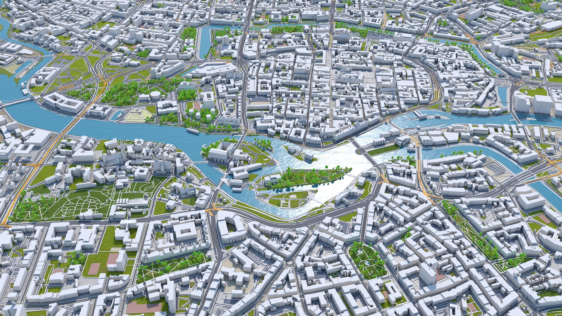 Wroclaw Downtown Polamd Model - TurboSquid 1990148