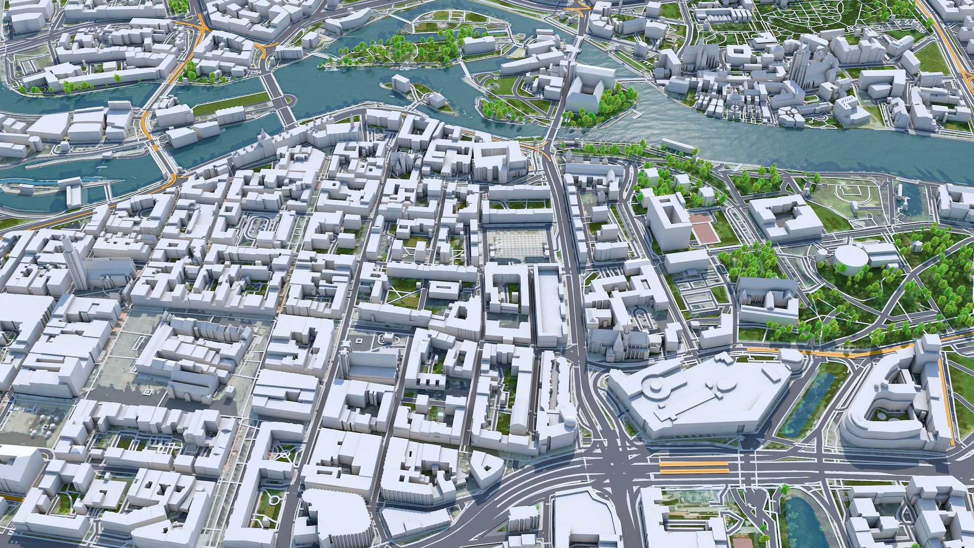 Wroclaw Downtown Polamd Model - TurboSquid 1990148