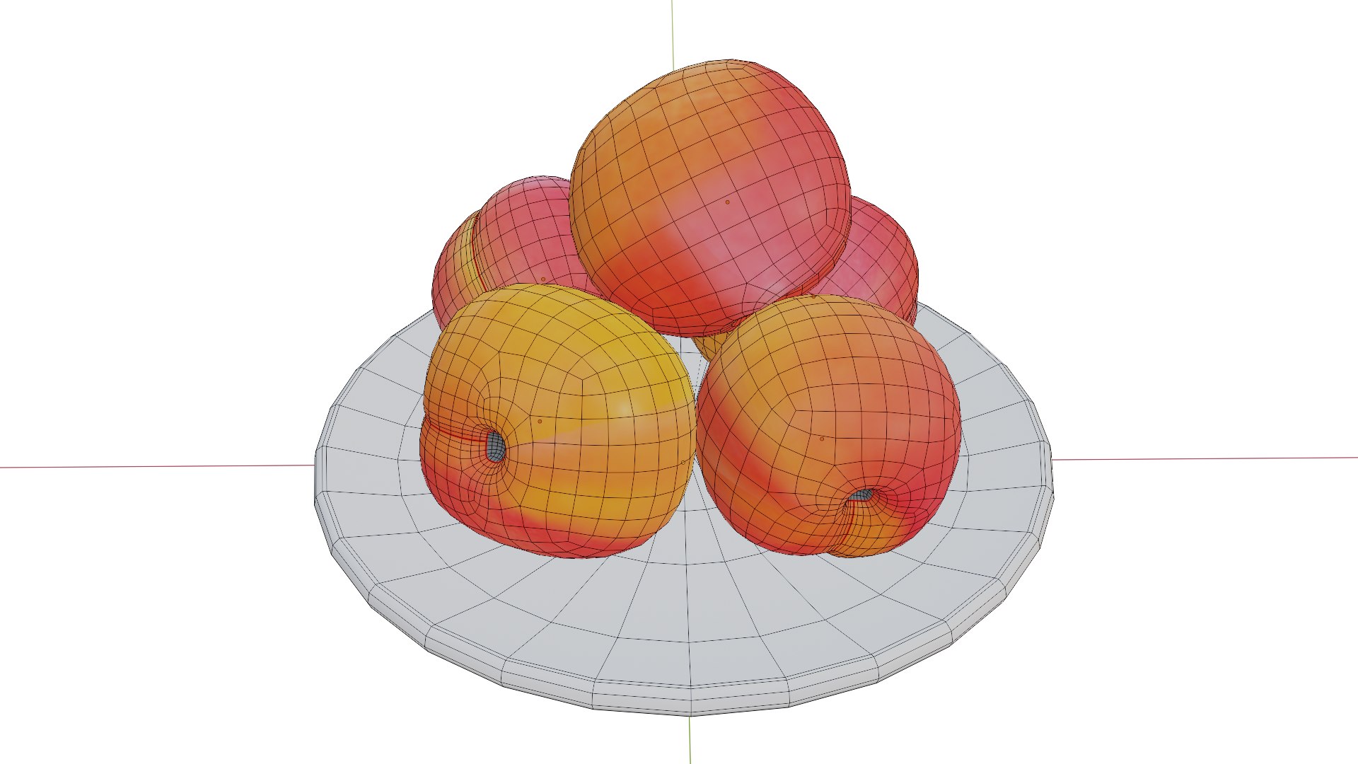3D Apricots On Plate Model - TurboSquid 2326940