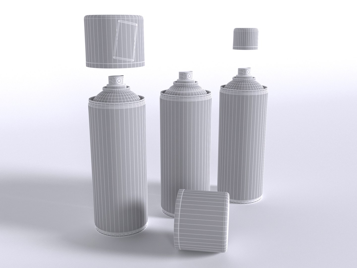 Spray Paint Cans Collection 3D - TurboSquid 2146026
