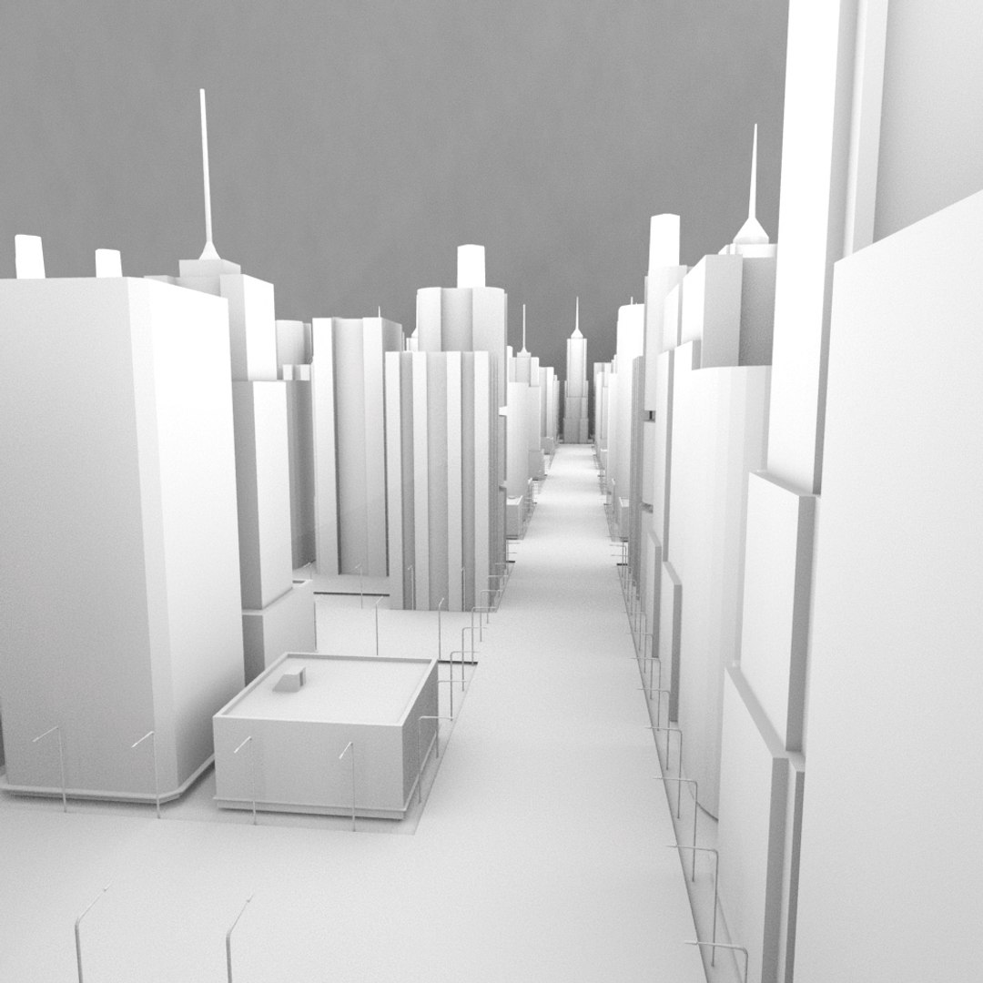 3D Model City Buildings Skyline - TurboSquid 1439729