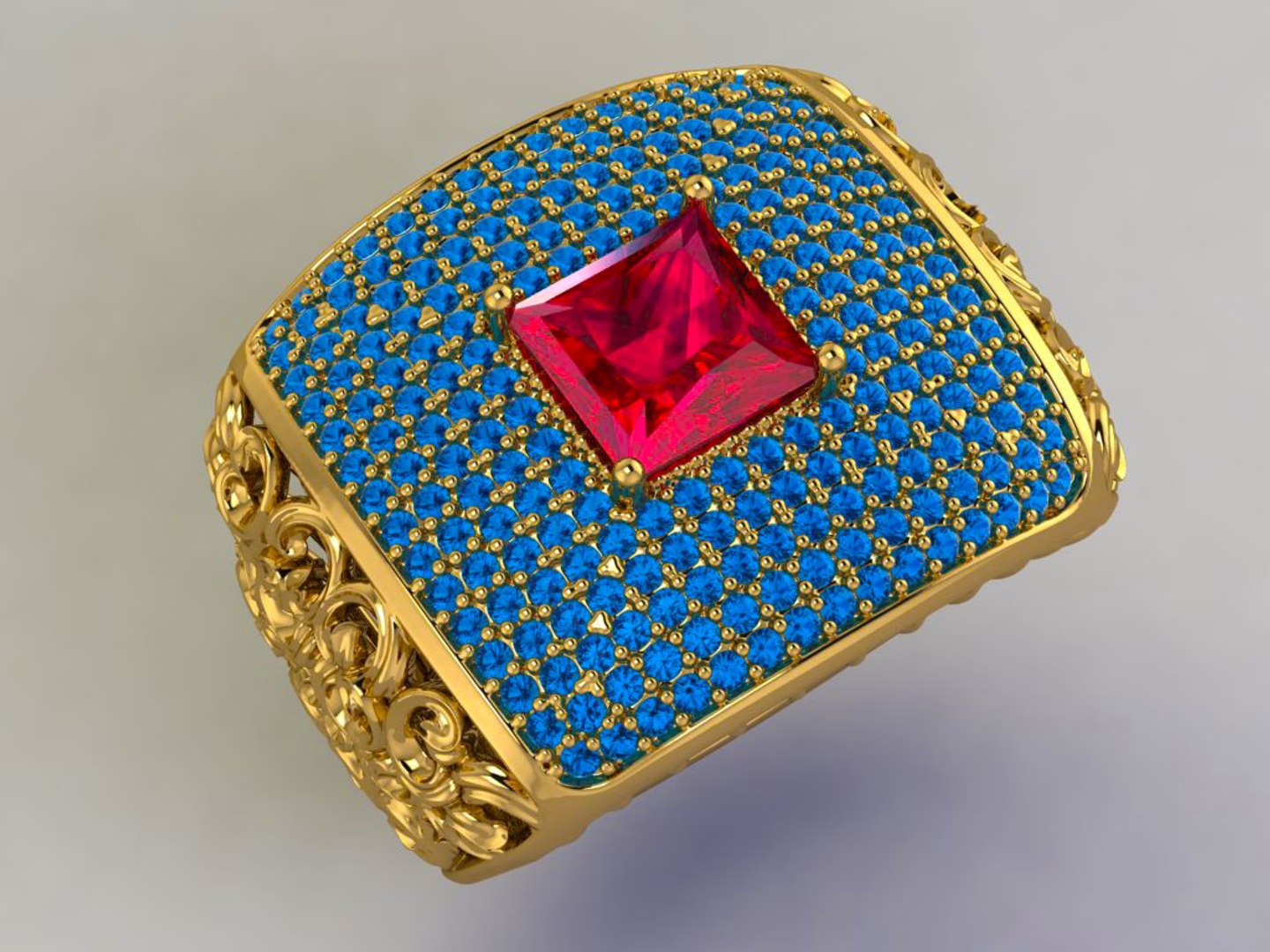 Fashion Unisex Ring Model - TurboSquid 1967098