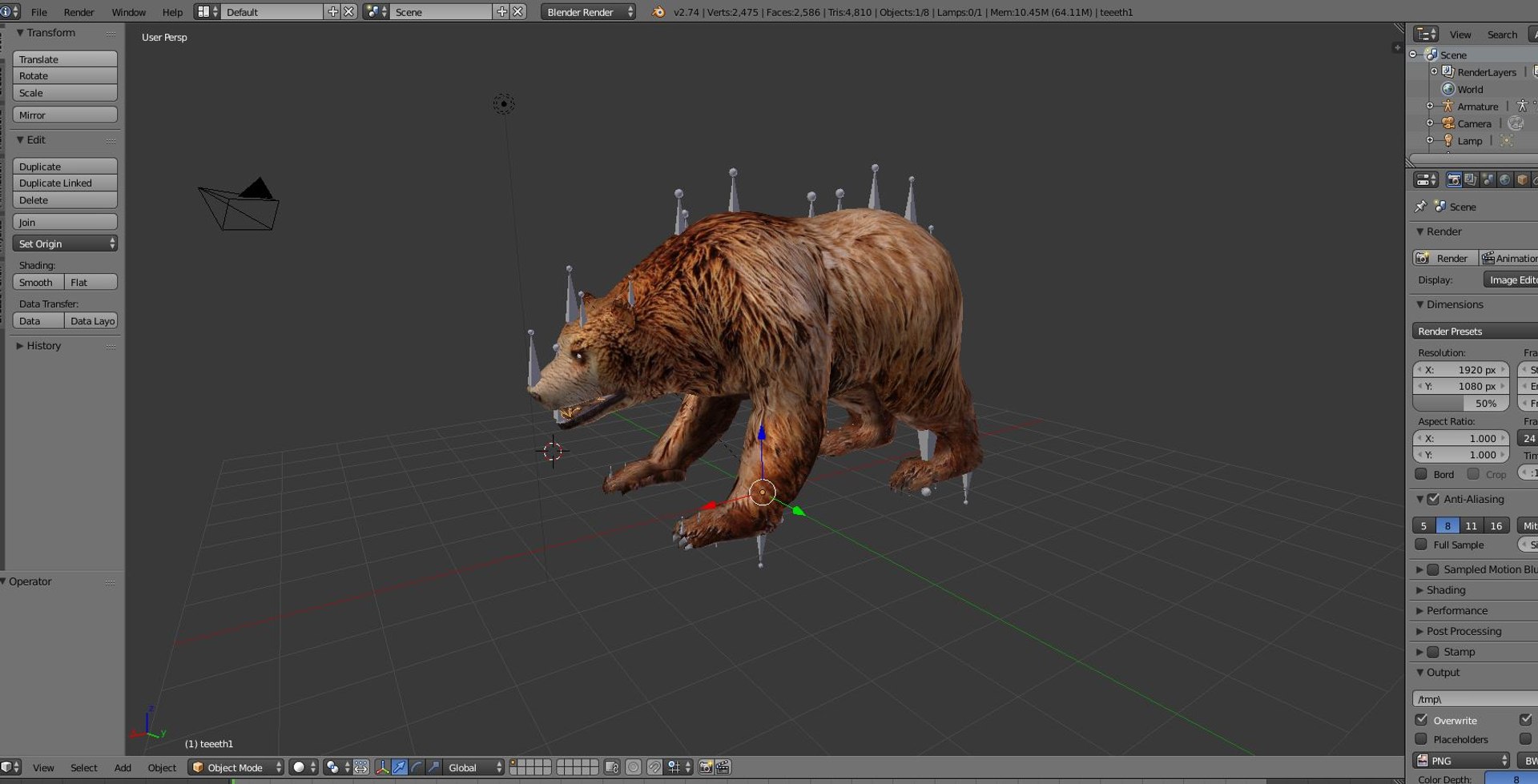 3D Bear Rigged Model - TurboSquid 1254507