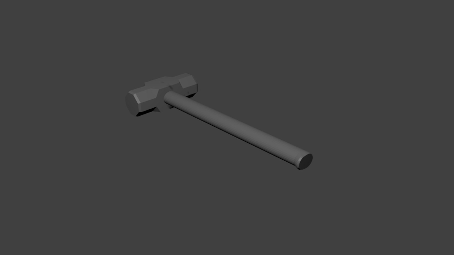 Free Obj Model Sledge Hammer