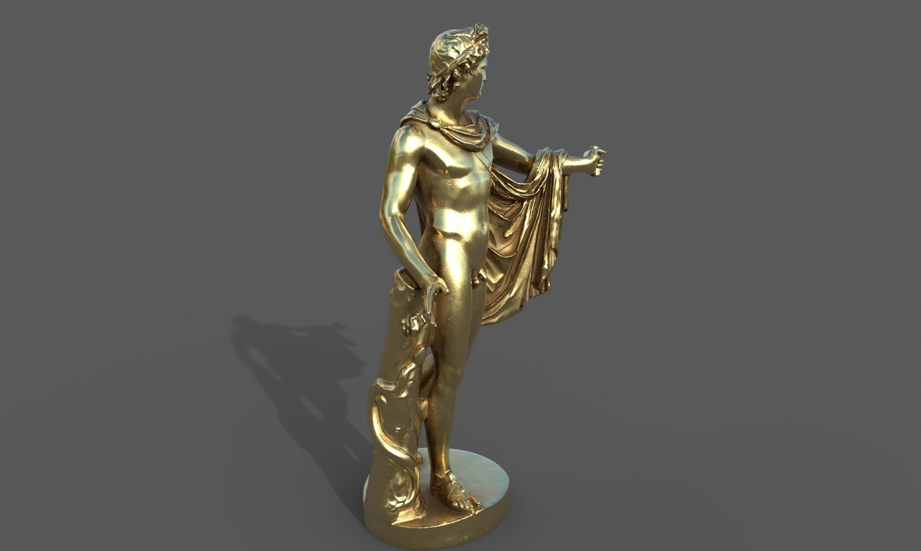 3D Statue Of Apollo 2 Model - TurboSquid 1824711