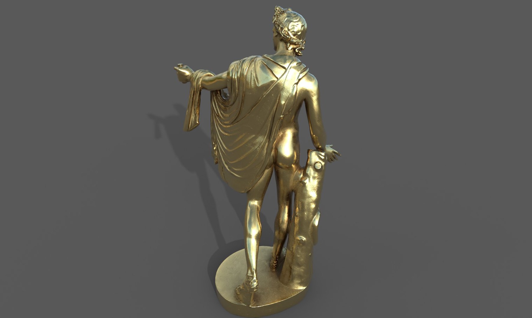 3D Statue Of Apollo 2 Model - TurboSquid 1824711
