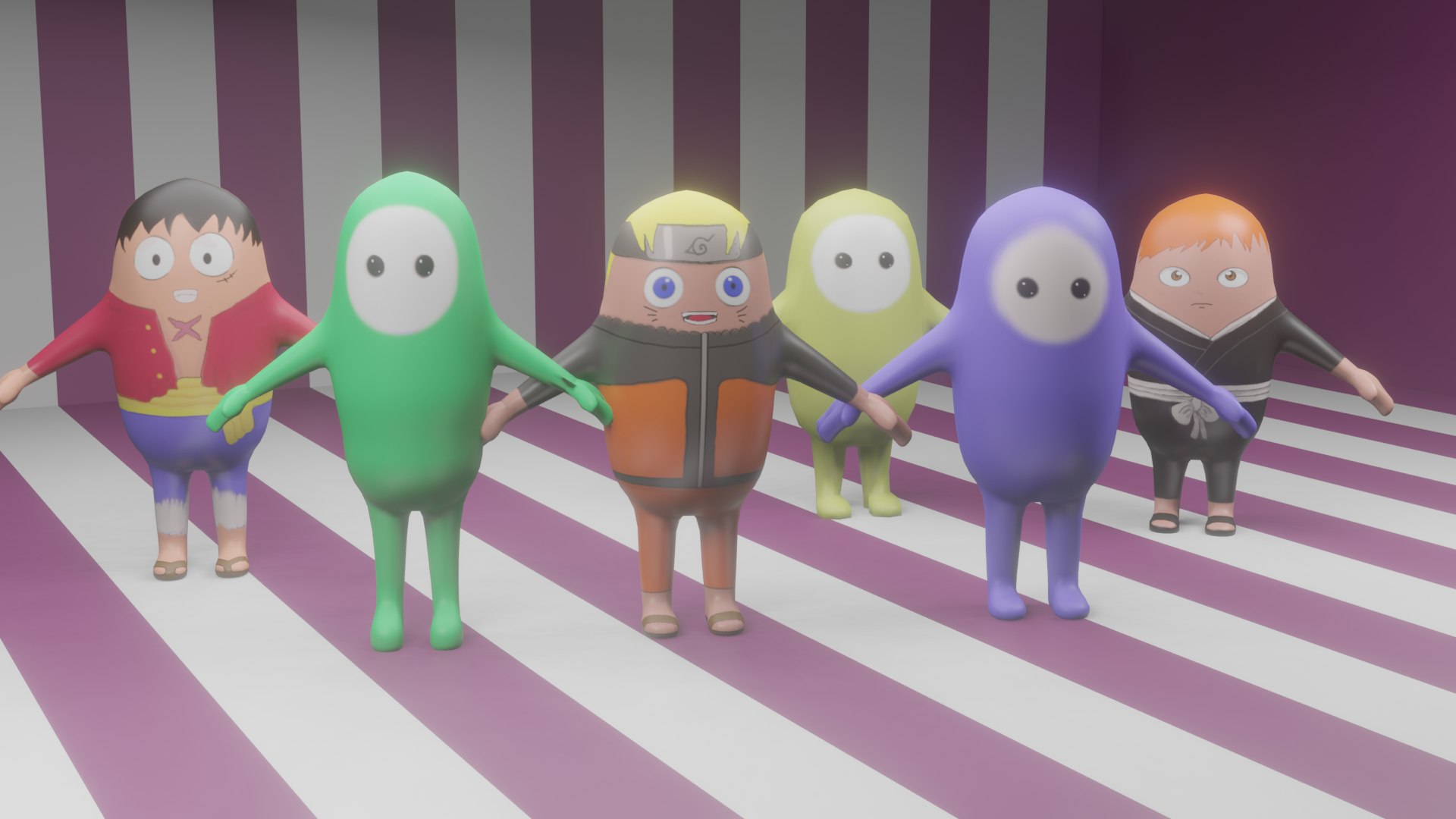 3D Fall Guys Model - TurboSquid 2414364