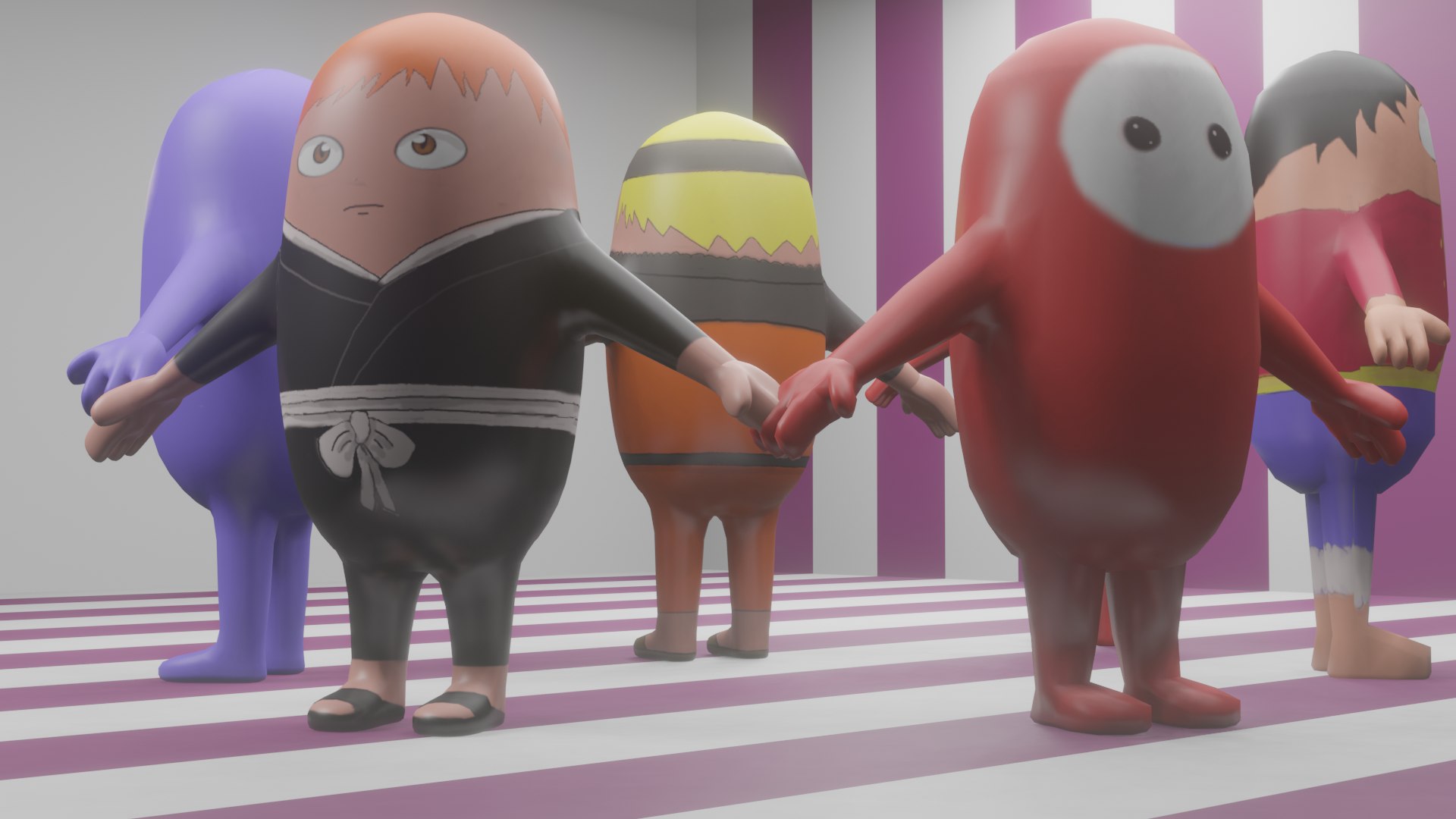 3D Fall Guys Model - TurboSquid 2414364