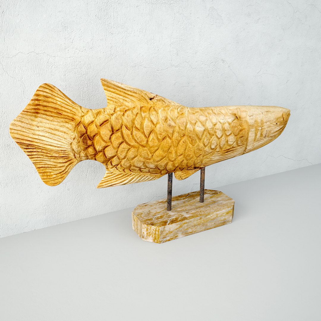 3D Big sculpture fish Arwana model - TurboSquid 2129718