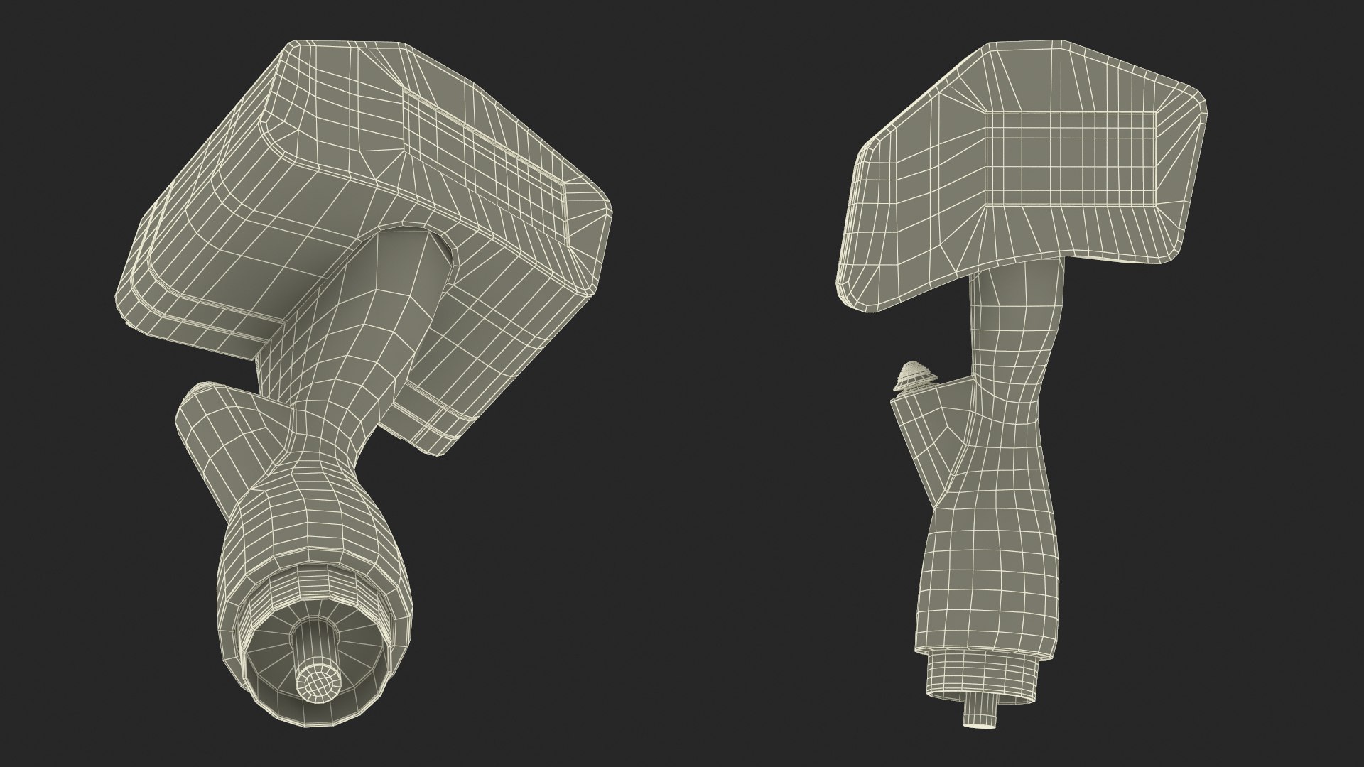 Helicopter Control Handle Model - TurboSquid 1982320