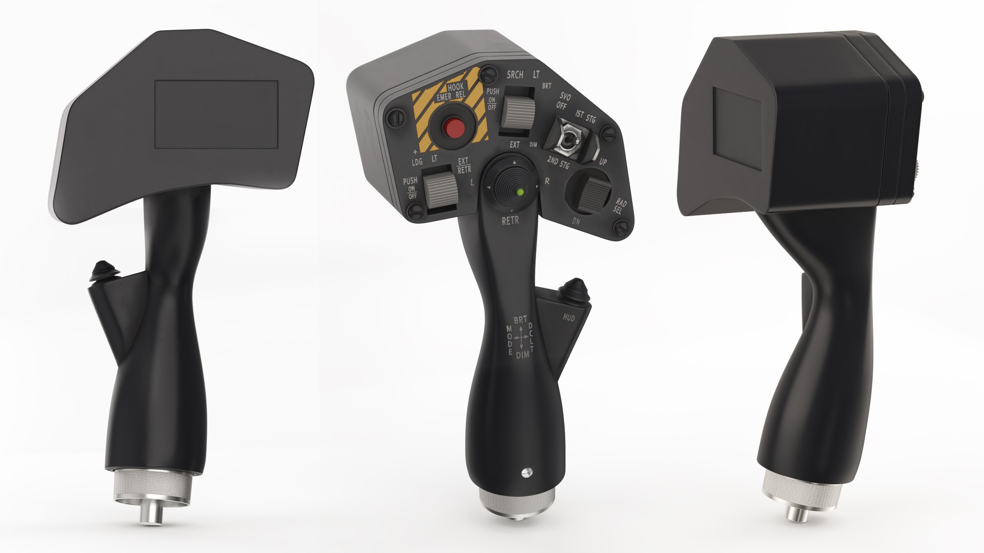 Helicopter Control Handle Model - TurboSquid 1982320