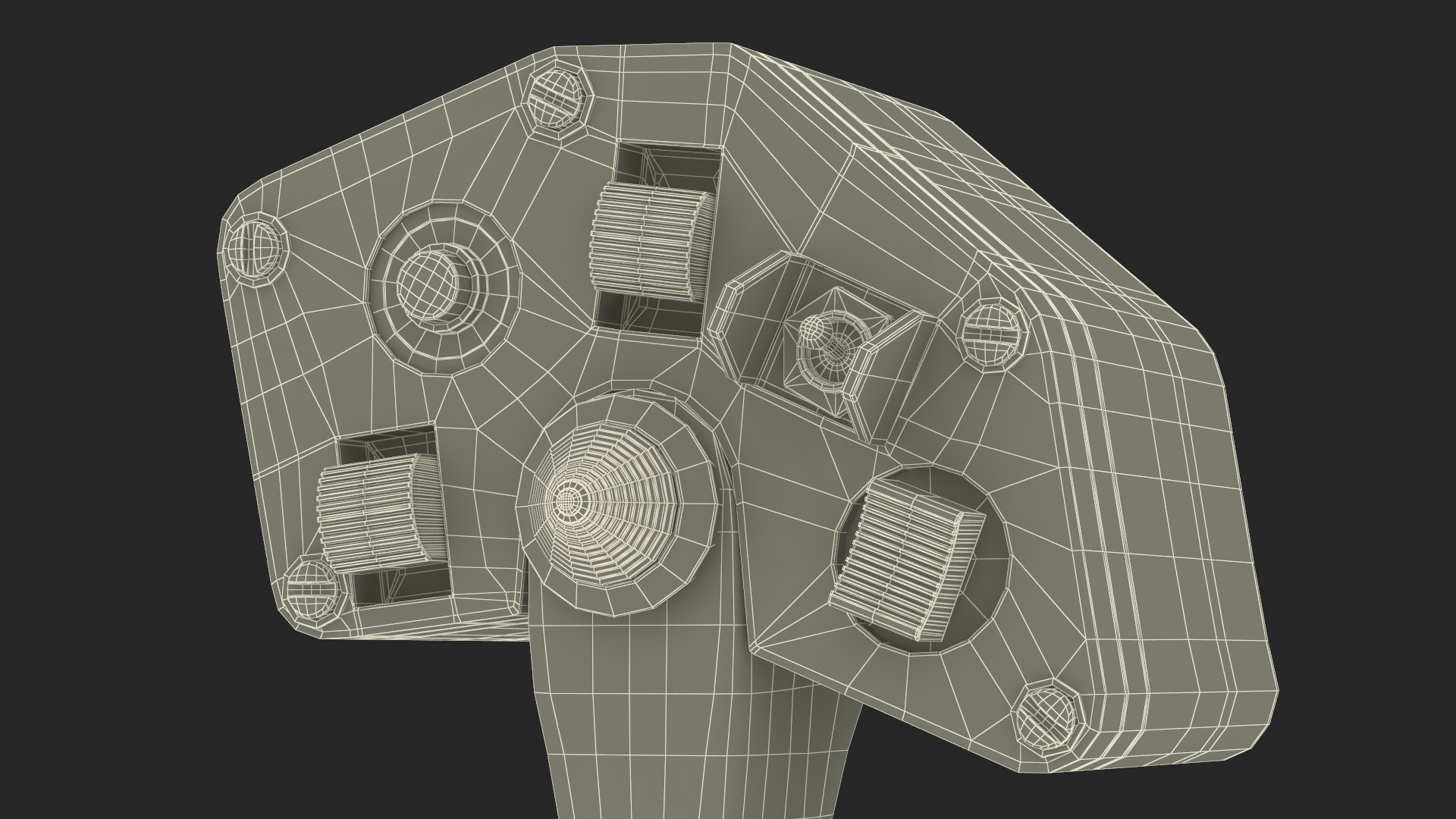Helicopter Control Handle Model - TurboSquid 1982320