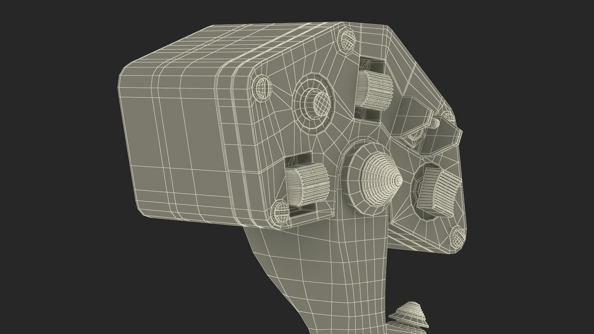 Helicopter Control Handle Model - TurboSquid 1982320