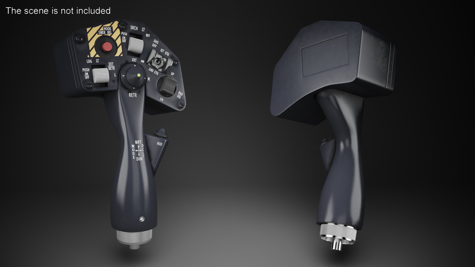 Helicopter Control Handle Model - TurboSquid 1982320