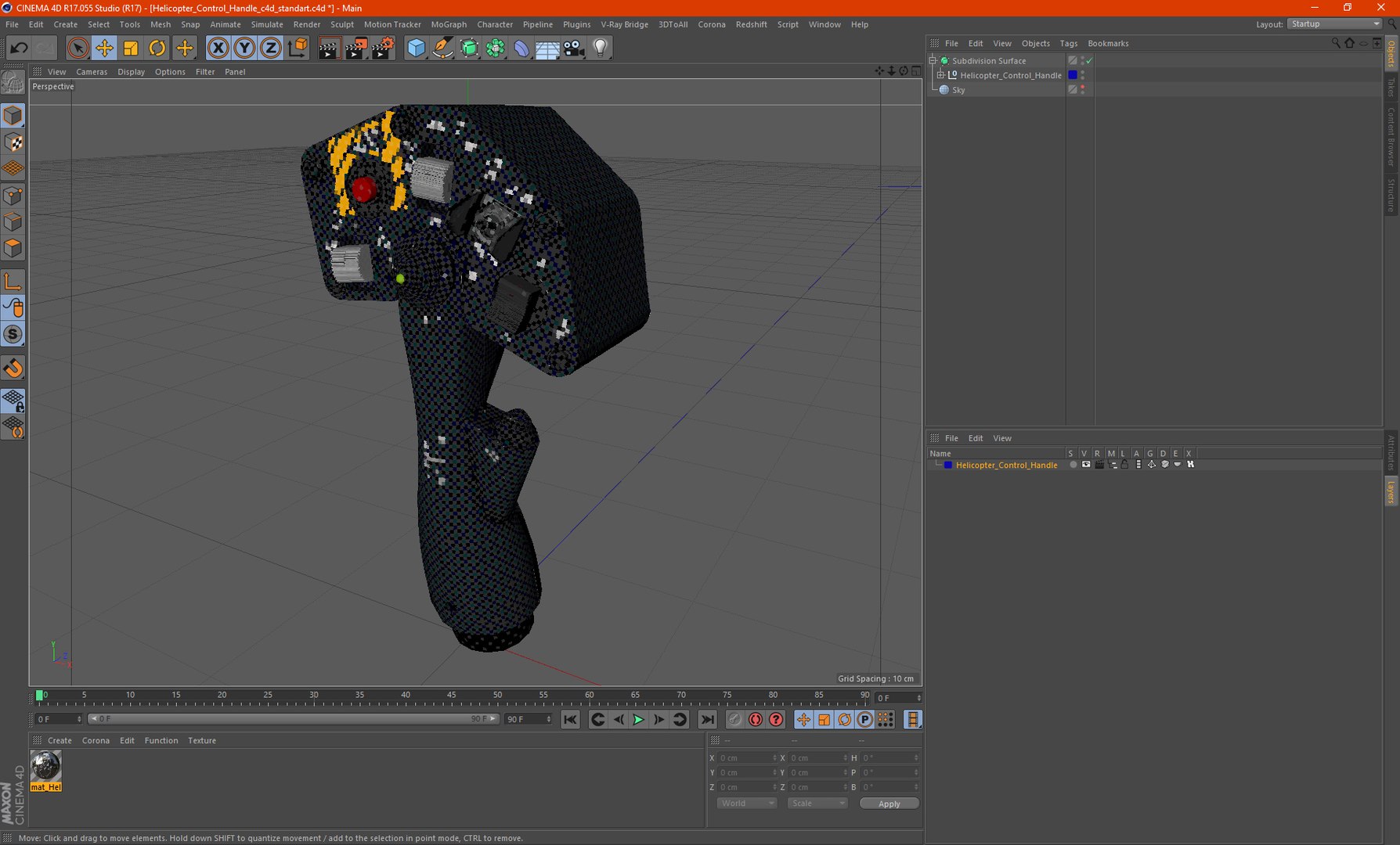 Helicopter Control Handle Model - TurboSquid 1982320