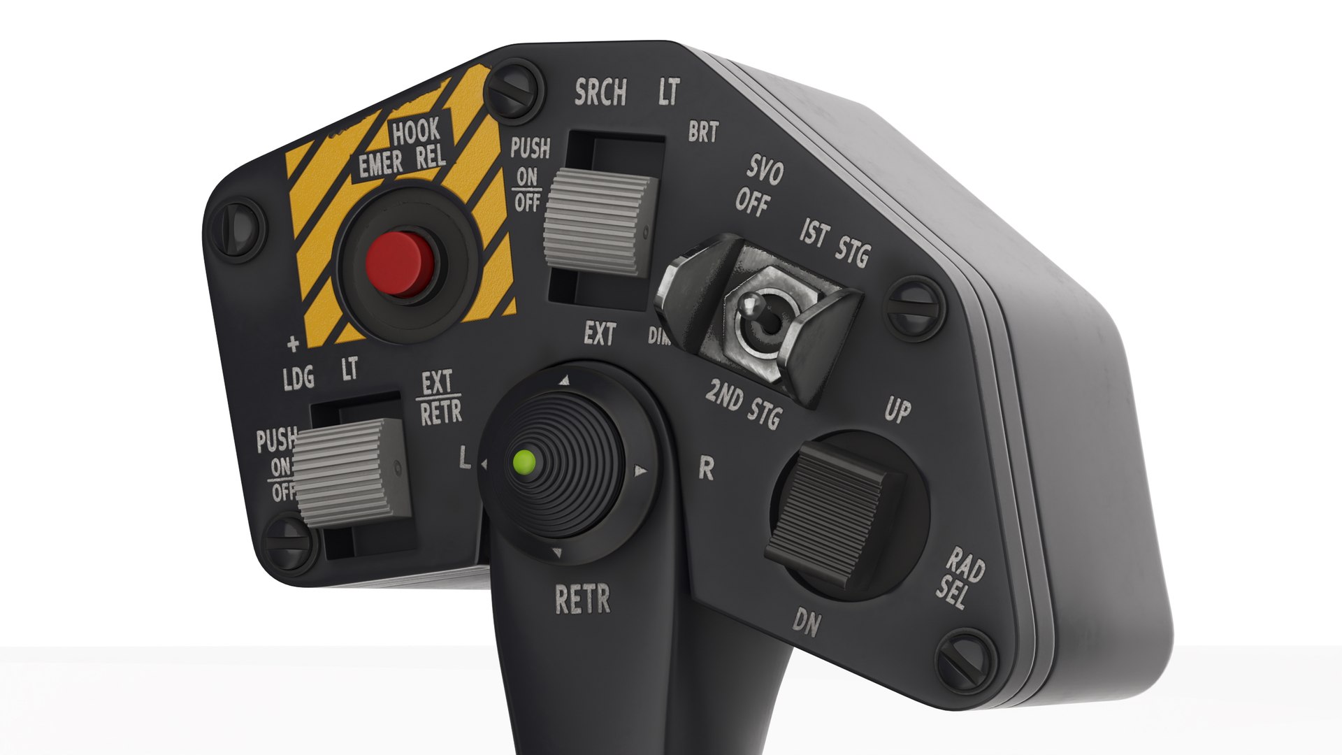 Helicopter Control Handle Model - TurboSquid 1982320