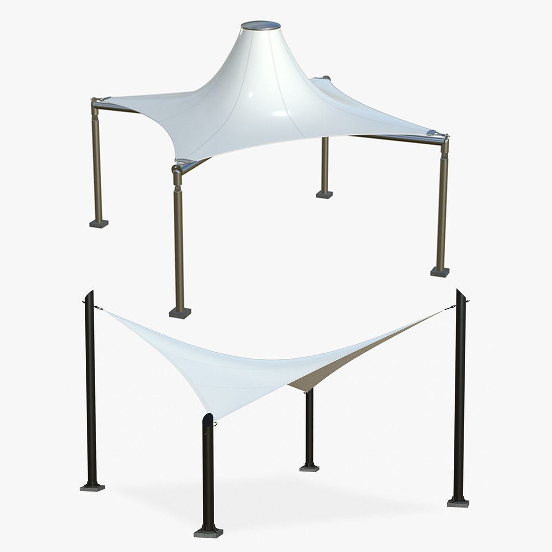 modelo 3d Estructuras de membrana extensible - TurboSquid 1917086