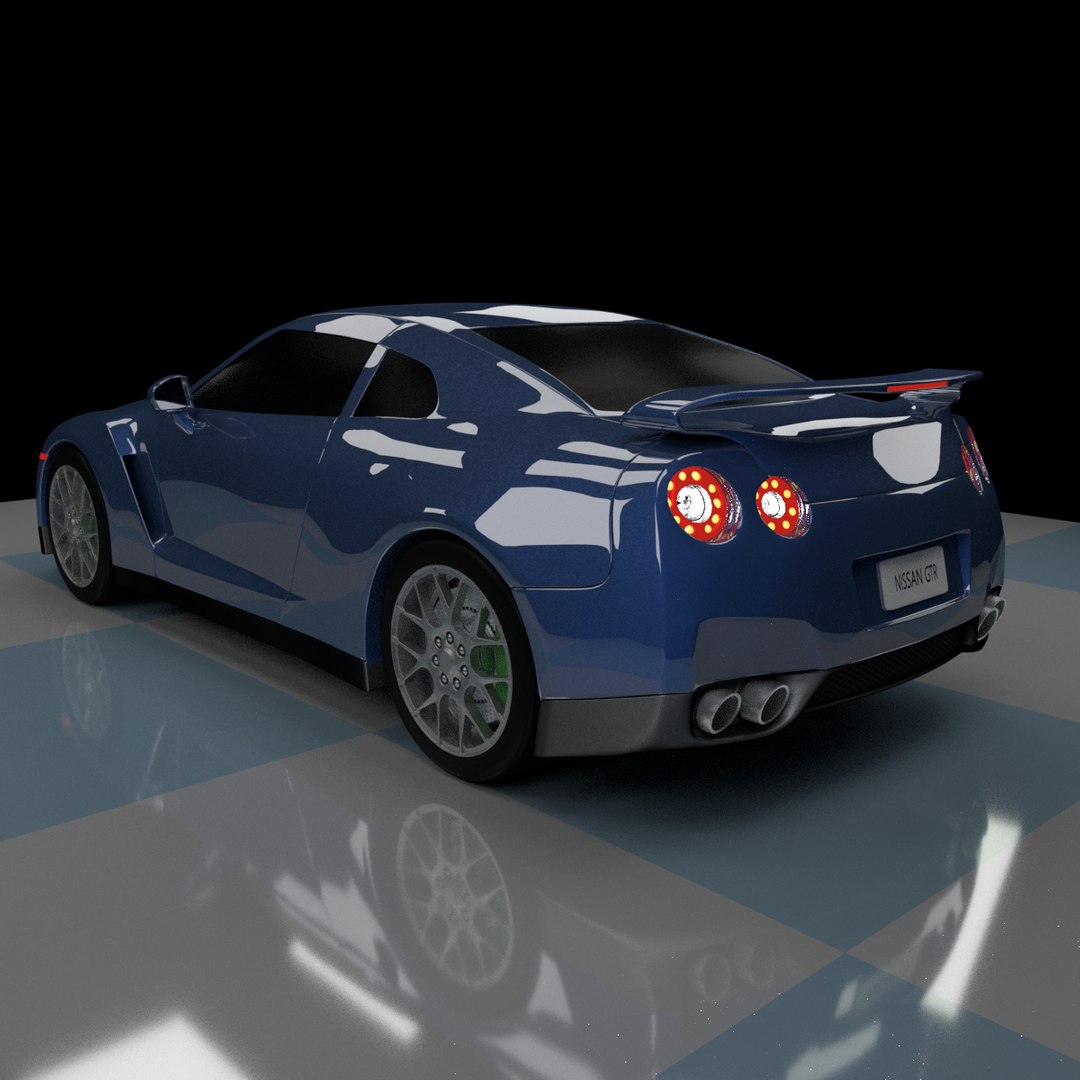 3D Nissan Gtr - TurboSquid 1375881