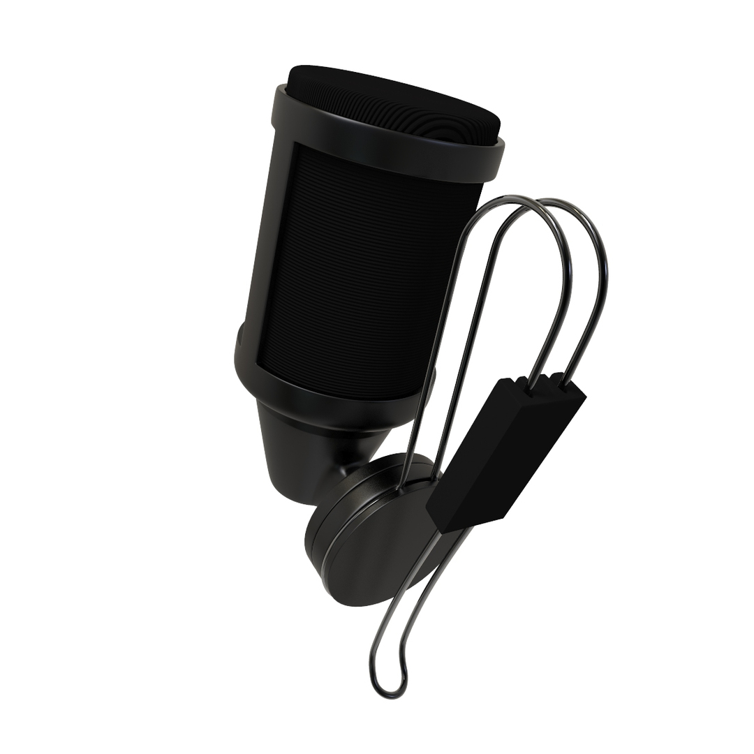 lavalier microphone 3d model