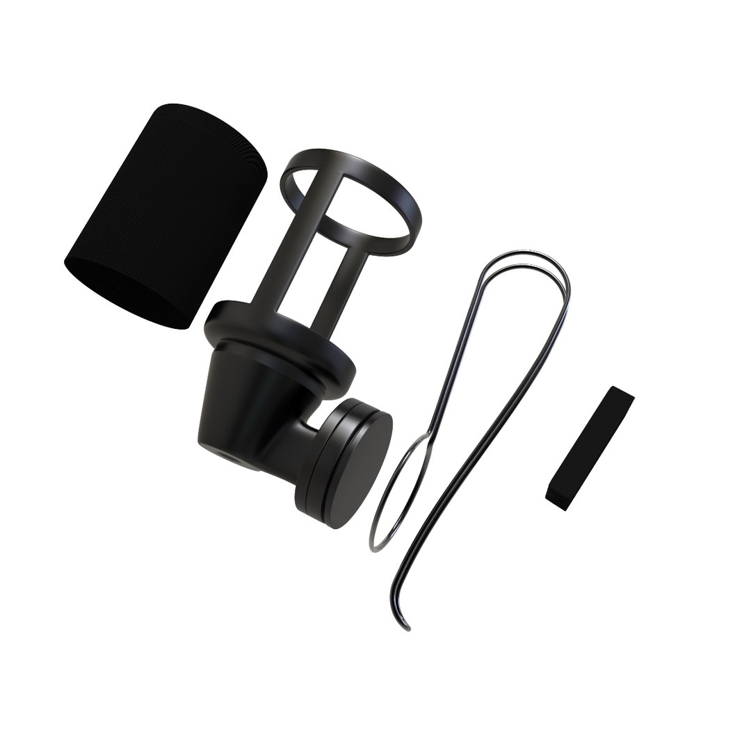 lavalier microphone 3d model