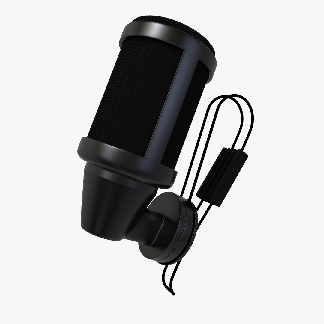 lavalier microphone 3d model