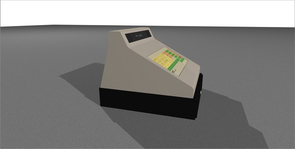 3d cash register drawer model
