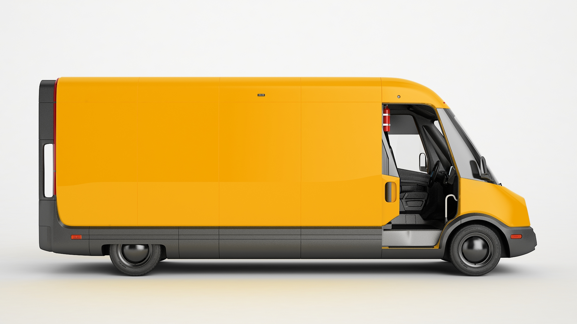 3D Model Generic Electric Delivery Van 06 - TurboSquid 2000051