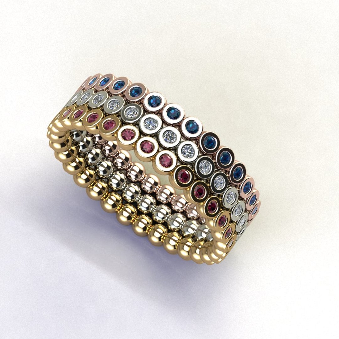 3D stackable bubble ring 3 - TurboSquid 1317827