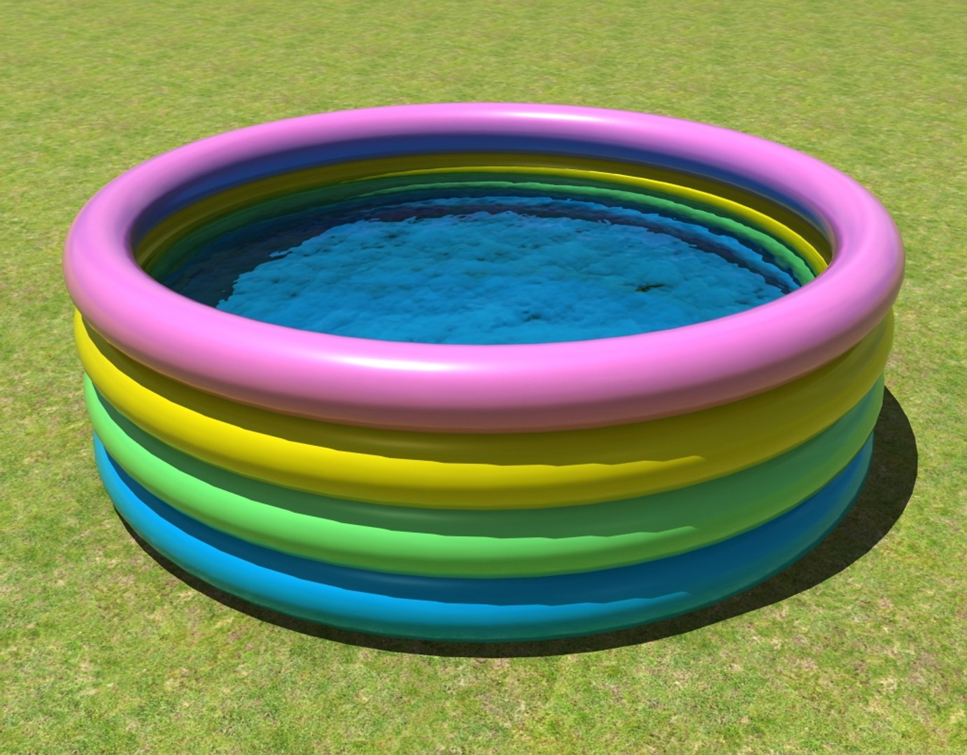 Kiddie Pool Kid 3d Model