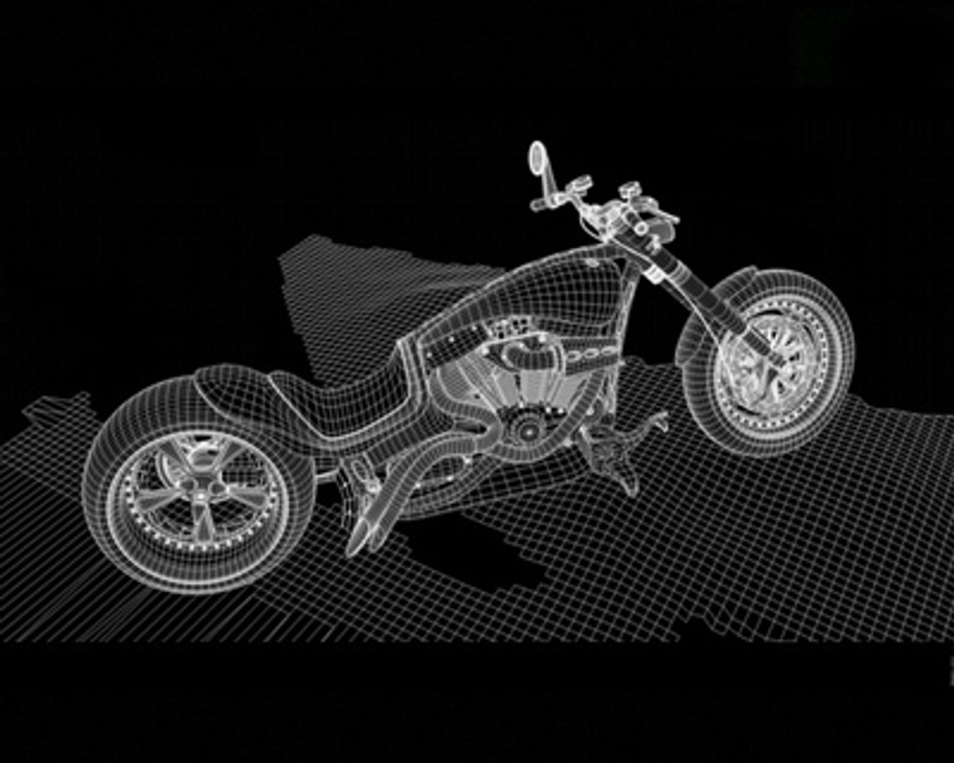 Custom Chopper C4d