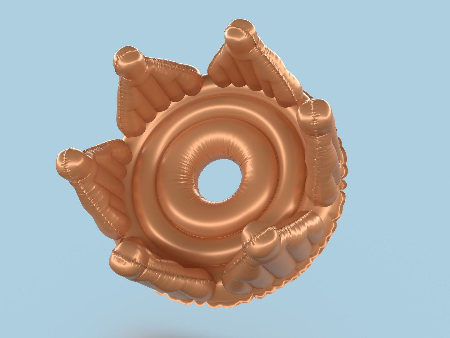 3D Model Crown Inflatable Pool Toy - TurboSquid 1572229