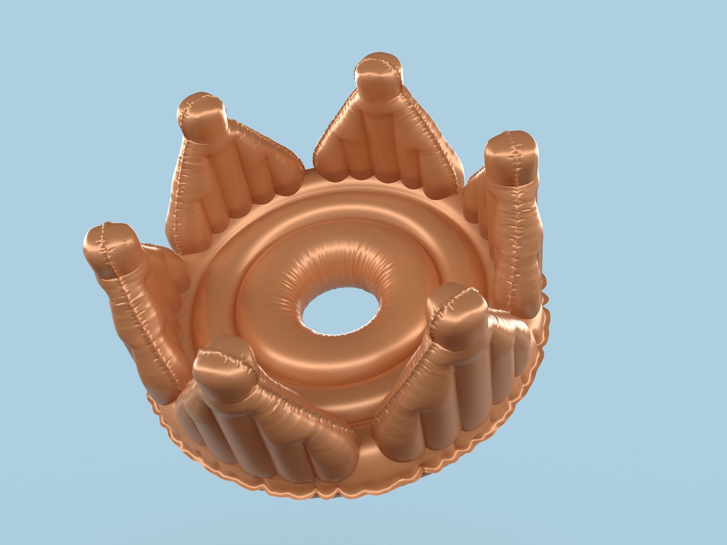 3D Model Crown Inflatable Pool Toy - TurboSquid 1572229