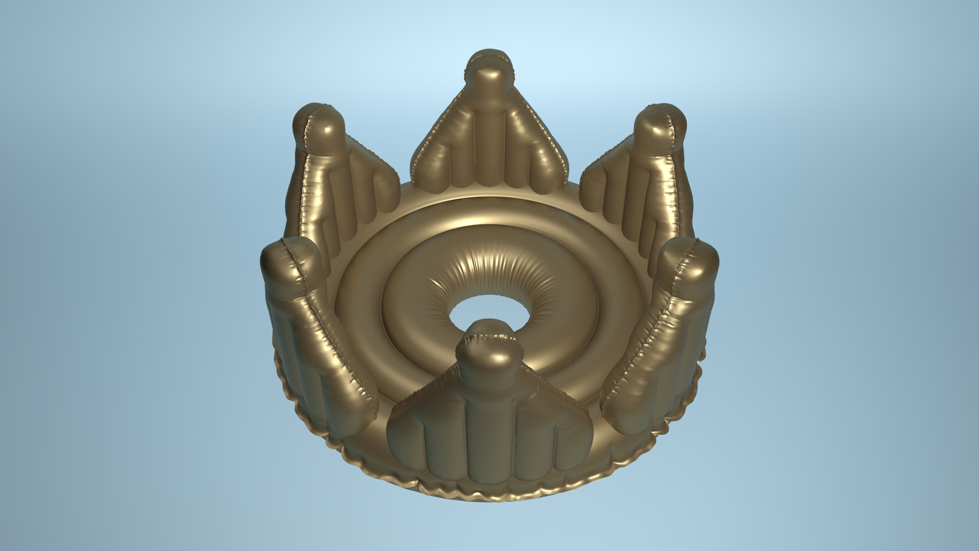 3D Model Crown Inflatable Pool Toy - TurboSquid 1572229