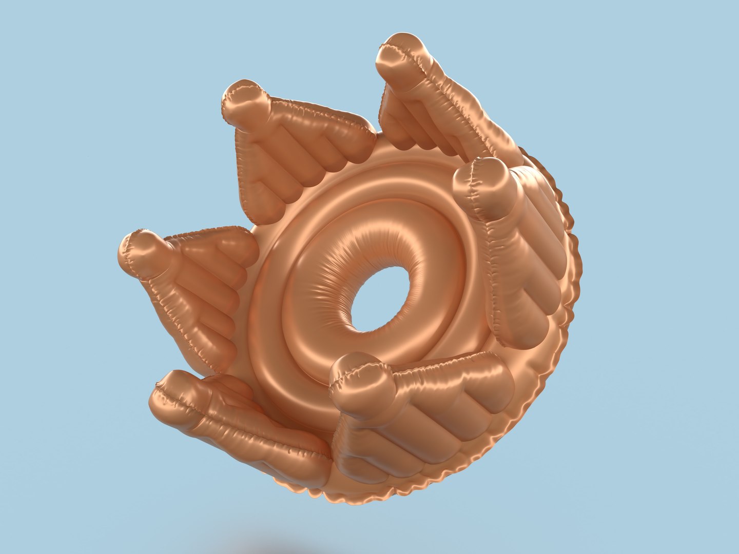 3D Model Crown Inflatable Pool Toy - TurboSquid 1572229