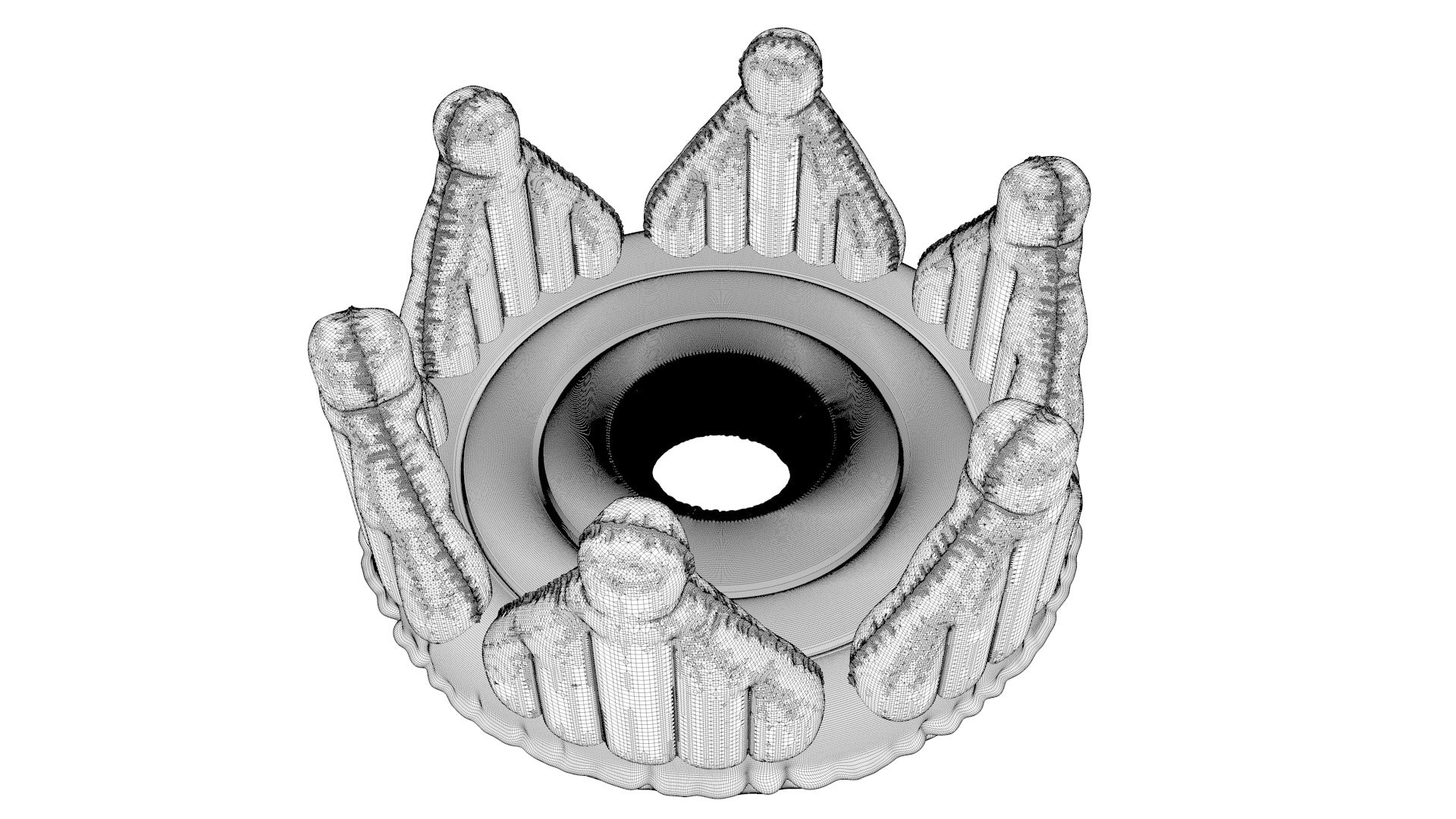 3D Model Crown Inflatable Pool Toy - TurboSquid 1572229