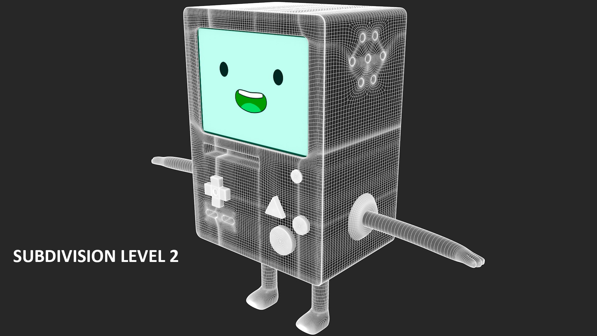3D BMO Character From Adventure Time - TurboSquid 2078334