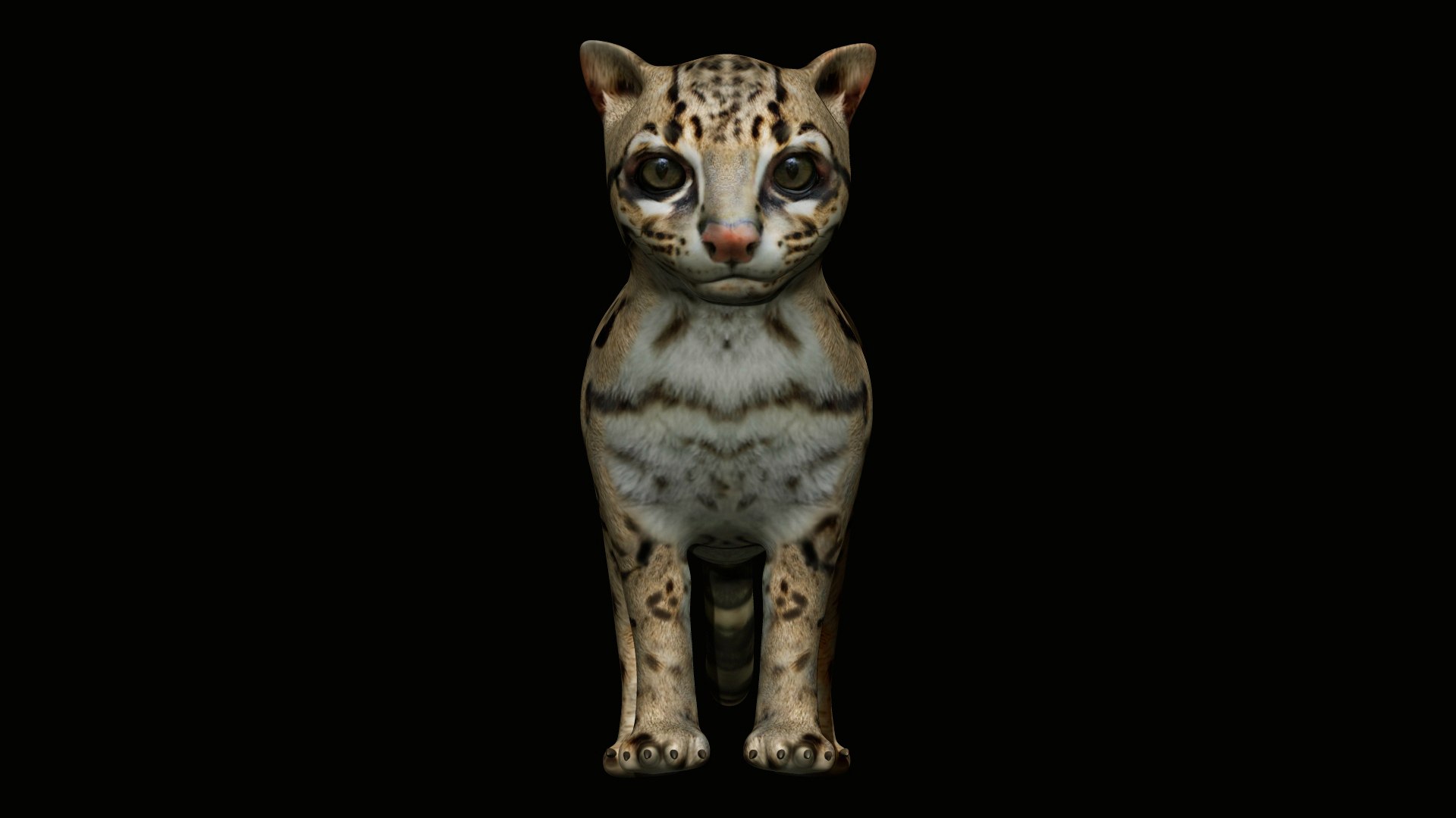 Fully Rigged Ocelot 3D Model - TurboSquid 1705339