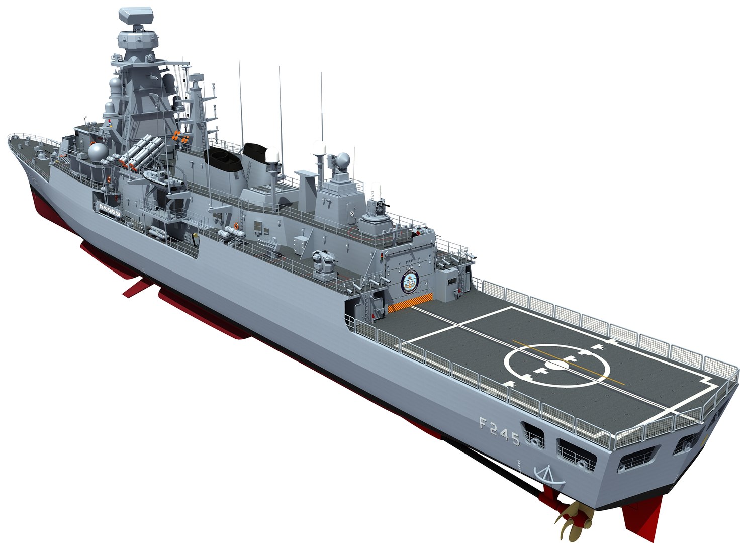 3D TCG ORUCREIS Turkish Meko Class Frigate - TurboSquid 2288002