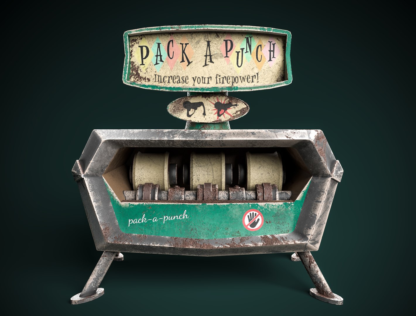 3D Call Of Duty Black Ops II Pack-A-Punch Machine Model - TurboSquid 2284382