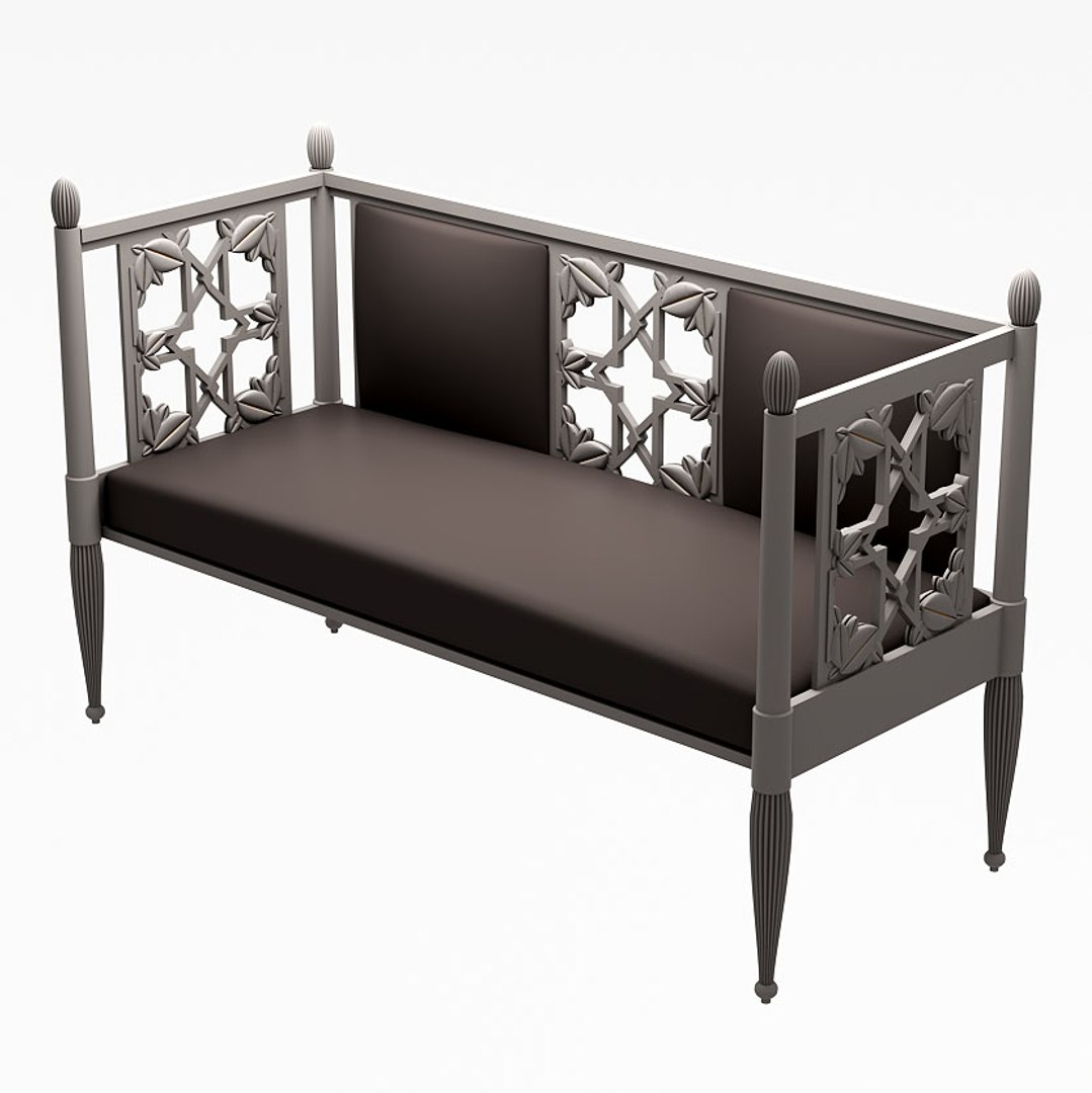 Bench Sofa Model - TurboSquid 1542385