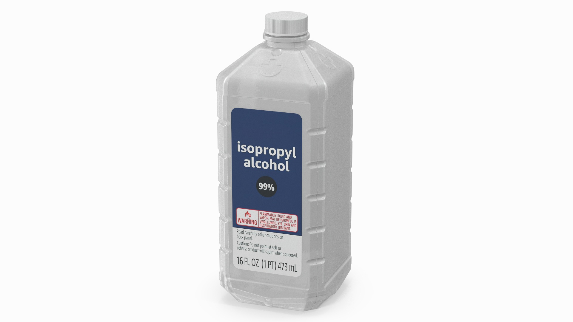 Medical Plastic Vial Isopropyl Alcohol 16 Fl Oz 3D - TurboSquid 2297533